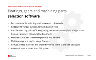 High-precision engineering products selection software- - Right ...
