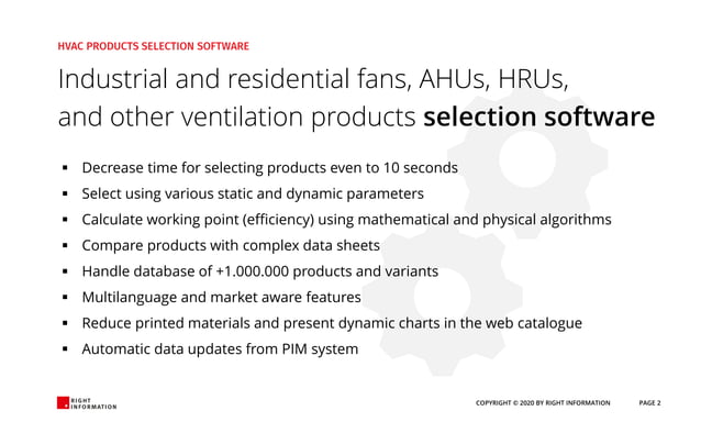 HVAC products selection software - Right Information | PPT