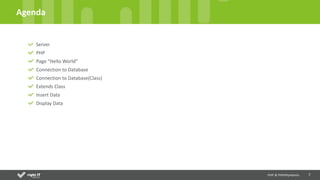 Rits Brown Bag - PHP & PHPMyAdmin | PPTX | Databases | Computer Software and Applications