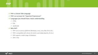 Rits Brown Bag - PHP & PHPMyAdmin | PPTX | Databases | Computer Software and Applications