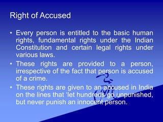 Forensic Psychology - Rights of Accused | PPT