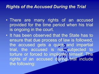Forensic Psychology - Rights of Accused | PPT