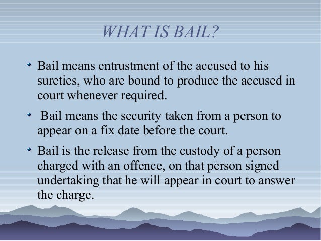 Right of bail