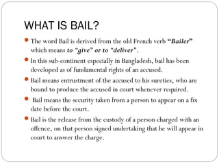 Right of bail | PPT
