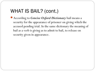 Right of bail | PPT