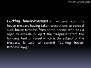 When the right of private defence of property extends to causing death ...