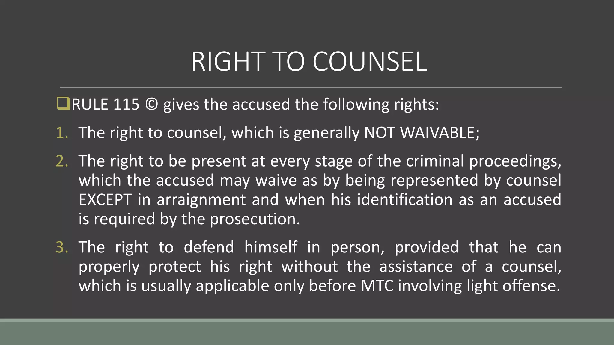 Right of the accused | PPTX