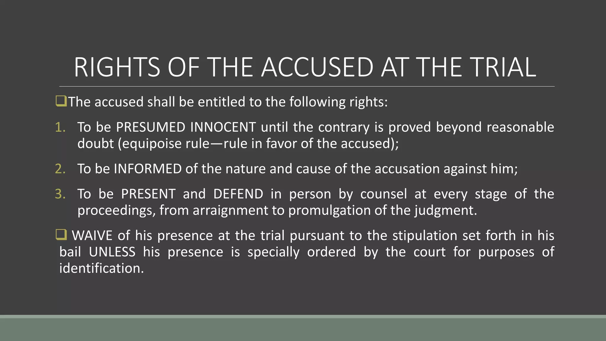 Right of the accused | PPTX