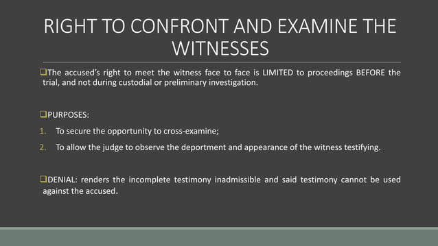 Right of the accused | PPTX | Law