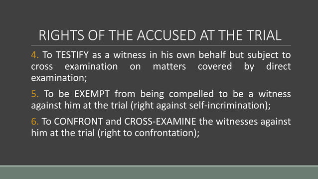 Right of the accused | PPTX | Law