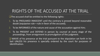 Rights Of The Accused
