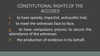 Rights Of The Accused