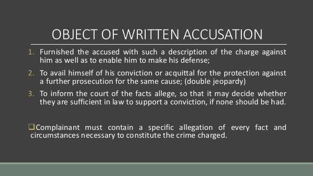 Accused Meaning