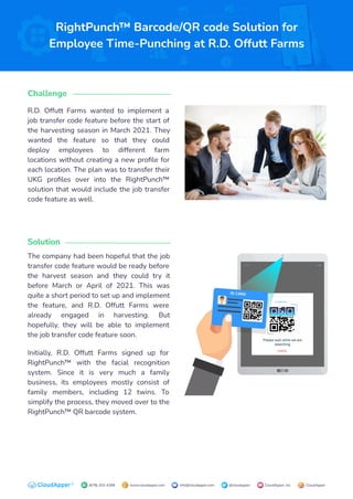 RightPunch™ Barcode_QR code Solution for Employee Punching at R.D ...