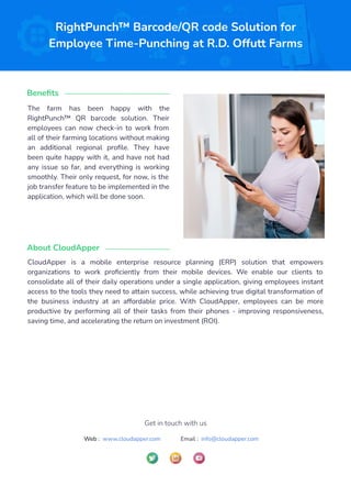 RightPunch™ Barcode_QR code Solution for Employee Punching at R.D ...