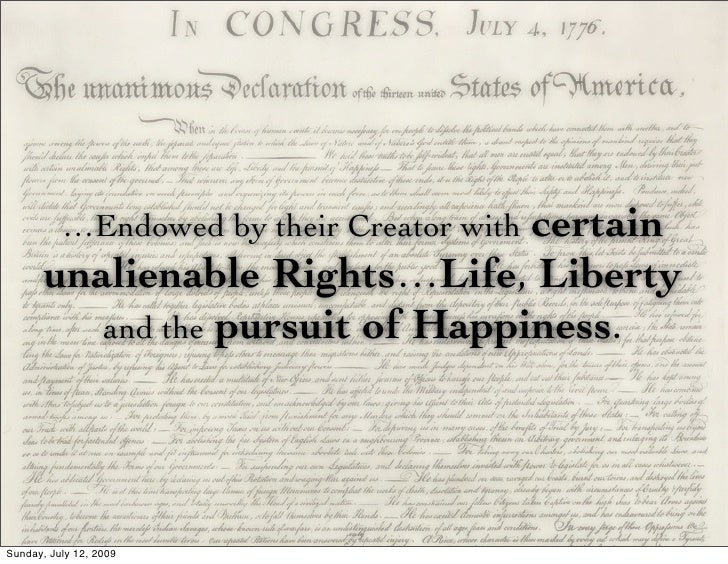 Unalienable Rights Vs Inalienable Rights Report