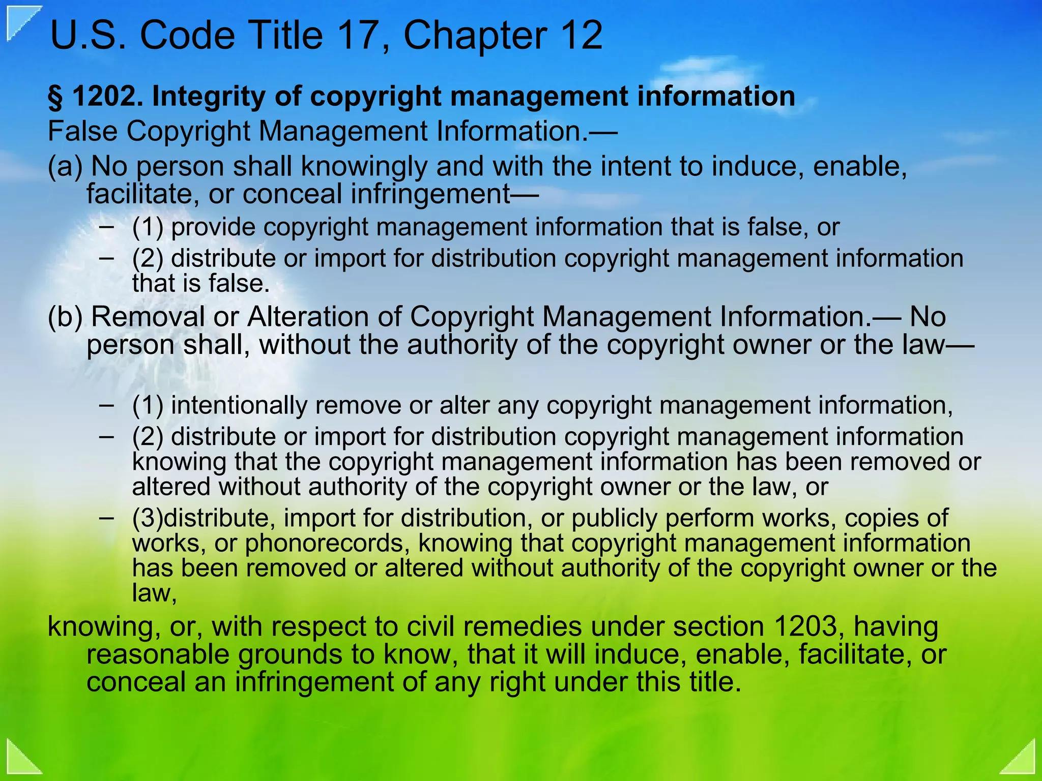 Rights Management Information | PPT