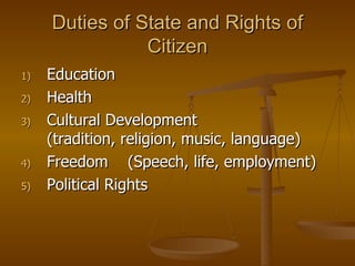 Rights and duties of a citizen | PPT | Islam | Religion & Spirituality