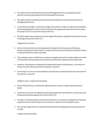 Rights and DUTIES of partner.docx | Legal Services Industry | Industries