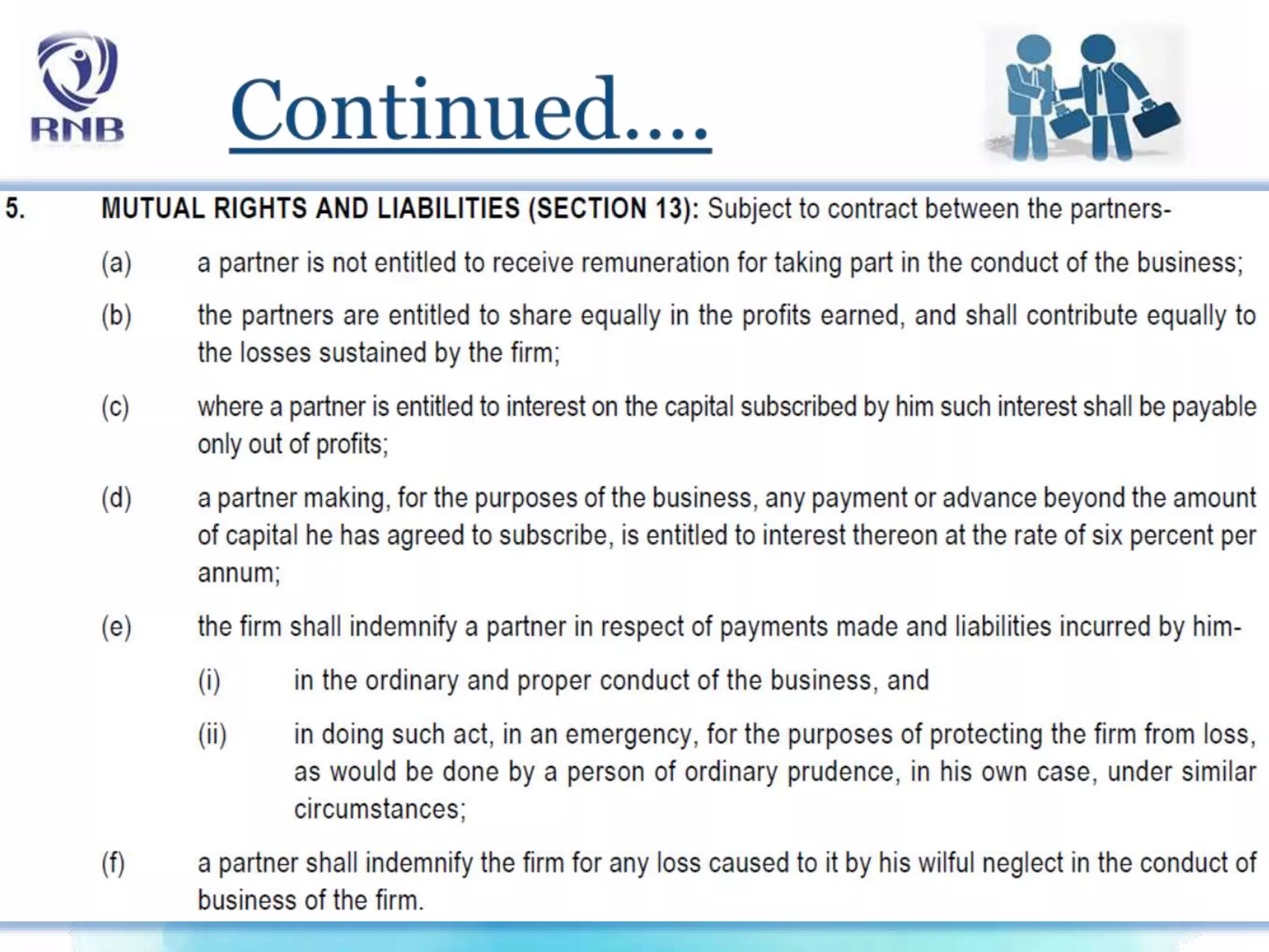 Rights and duties of partners | PPTX