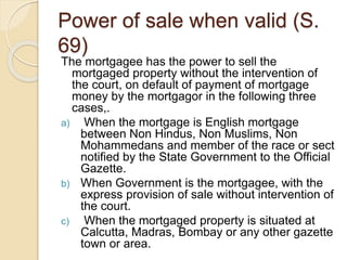 Rights and duties of the mortgagor and mortgagee sheetal | PPTX