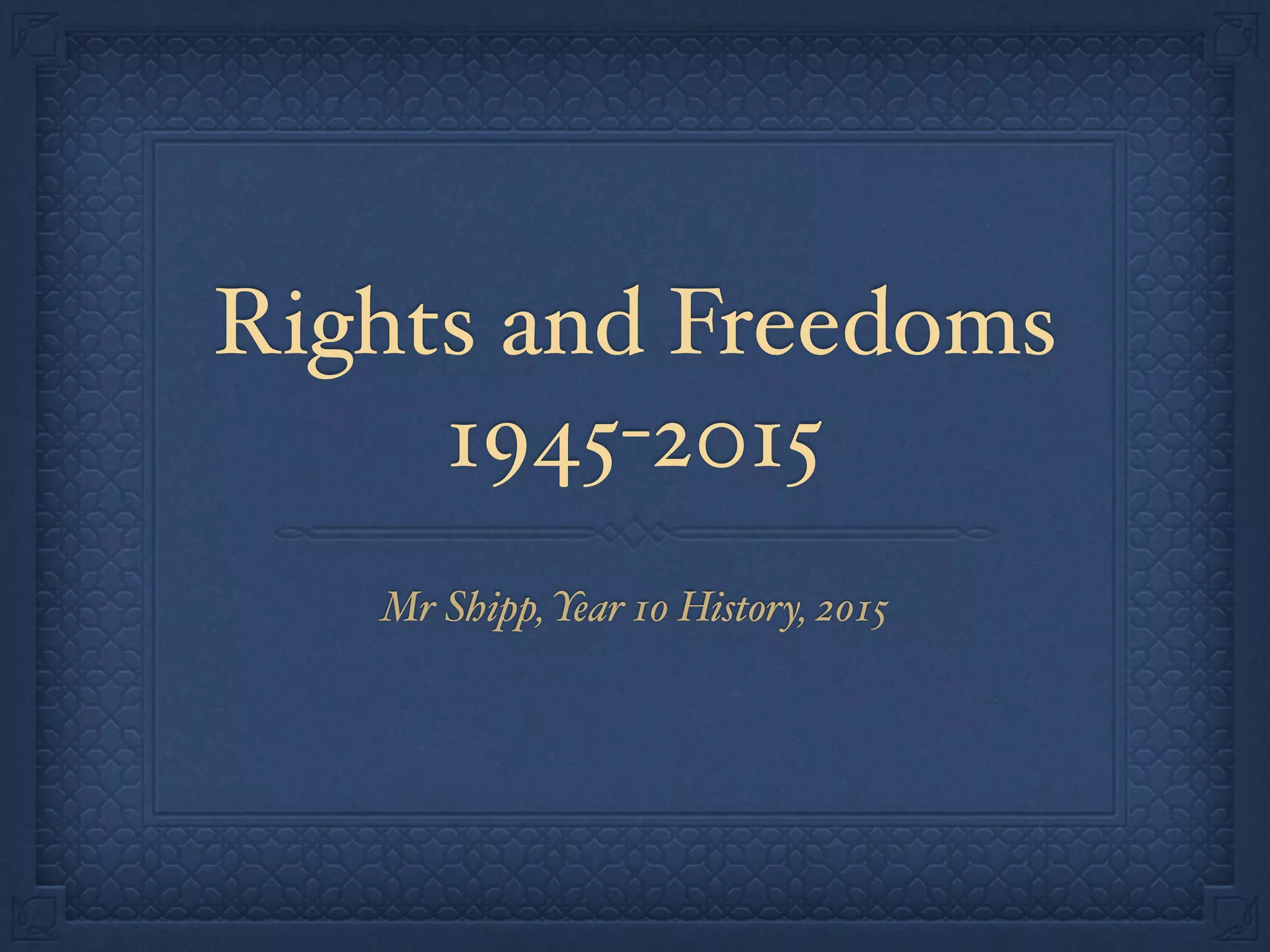 Rights and Freedoms Part 1 | PDF