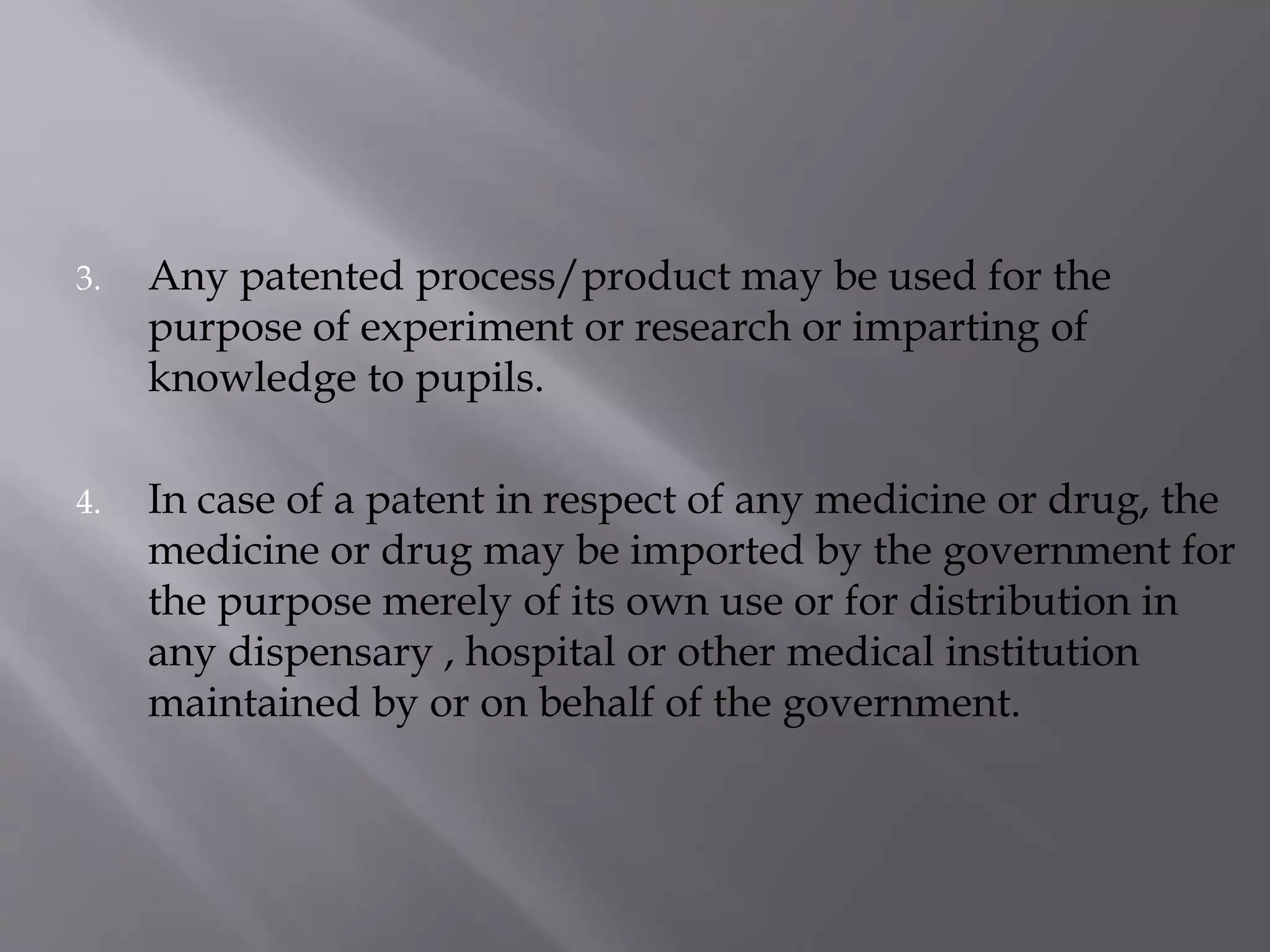 Rights and limitations of patentee | PPTX