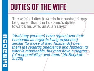Rights and responsibilities of Wife - The heart of the home | PDF