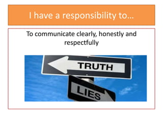 Rights and responsibilities in relationships | PPTX