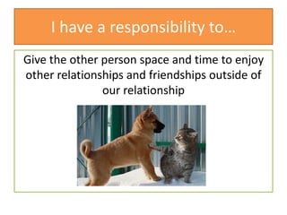 Rights and responsibilities in relationships | PPTX