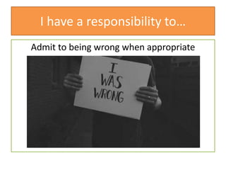 Rights and responsibilities in relationships | PPTX