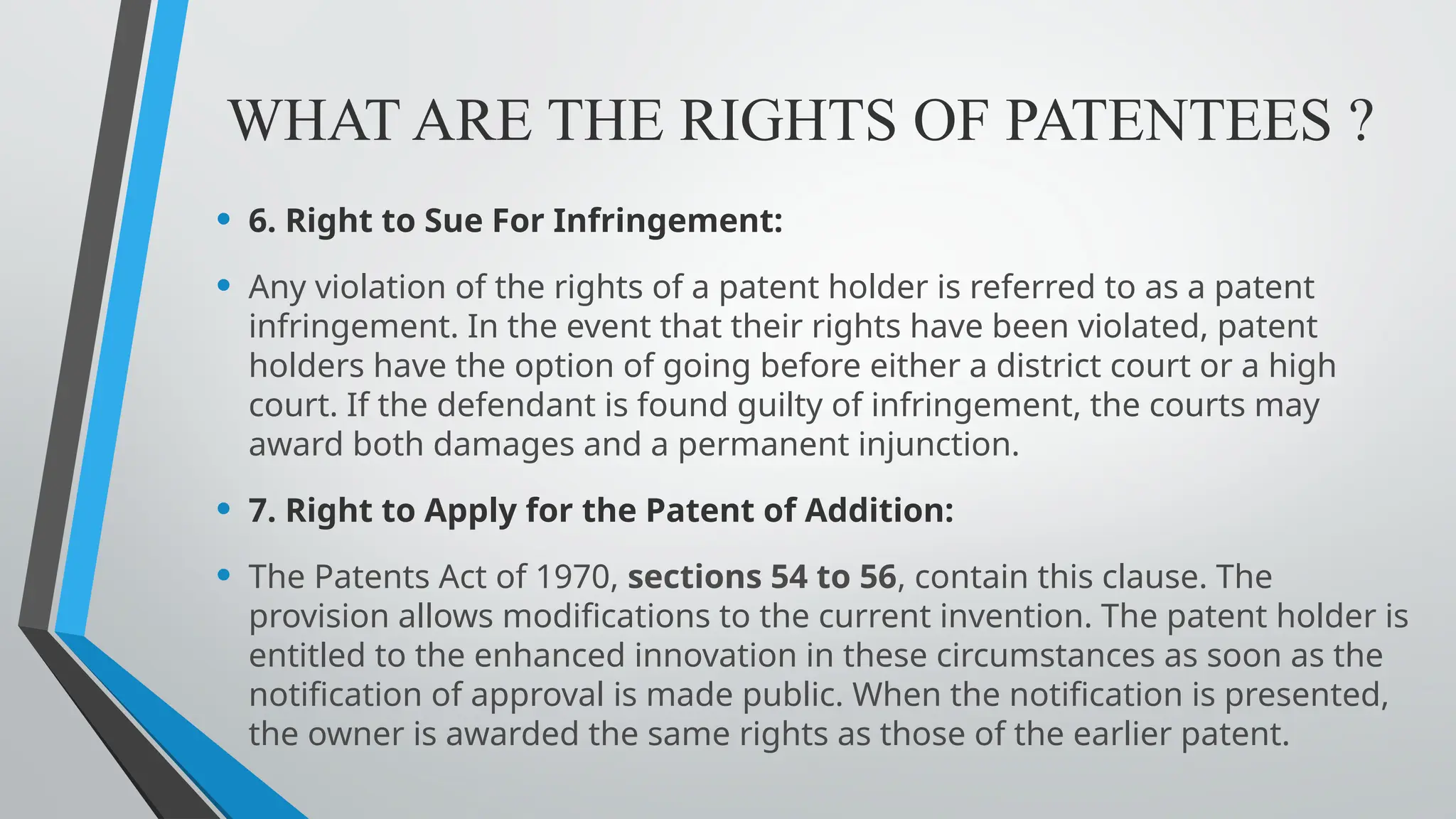 RIGHTS AND RESPONSIBILITIES OF A PATENTEE.pptx