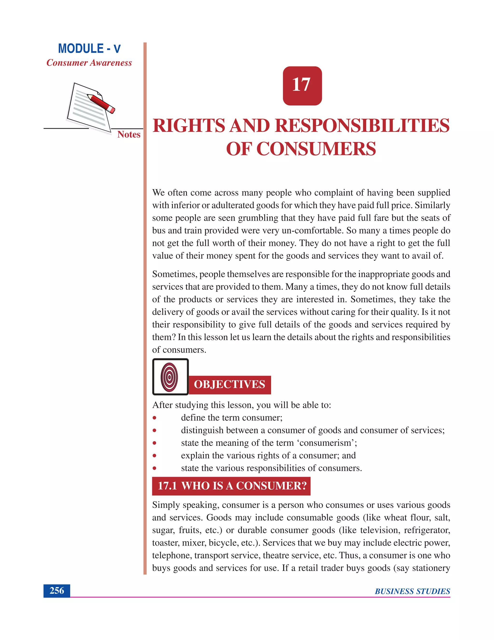 Rights and responsibilities of consumers | PDF