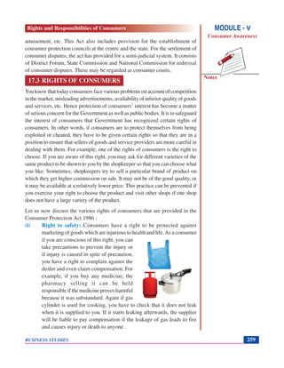Rights and responsibilities of consumers | PDF