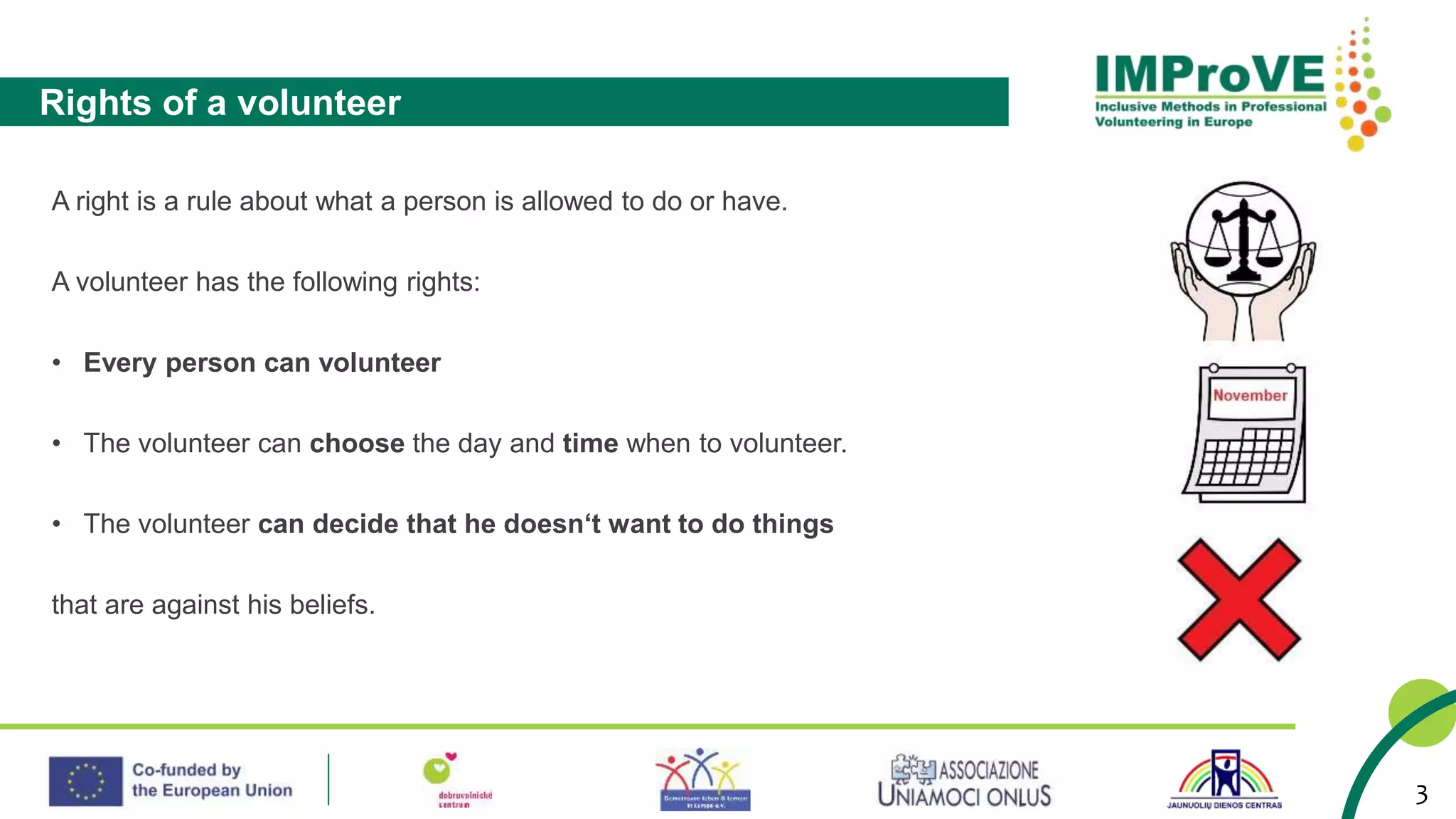 Volunteer's rights and responsibilities | PPTX