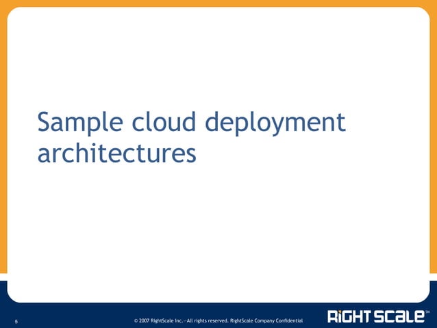 RightScale CloudCamp Austin Slides | PPT