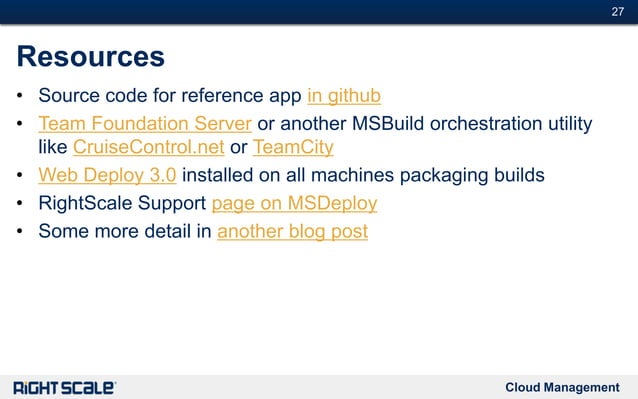 RightScale Webinar: Best Practices: Software Development Strategies ...