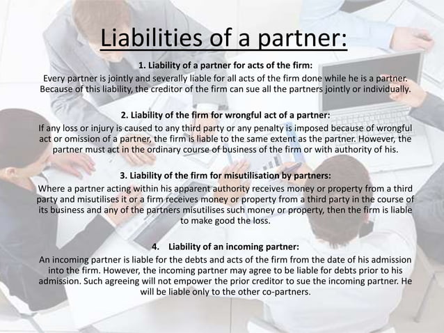 Rights ,duties and liabilities of partners in partnership | PPTX