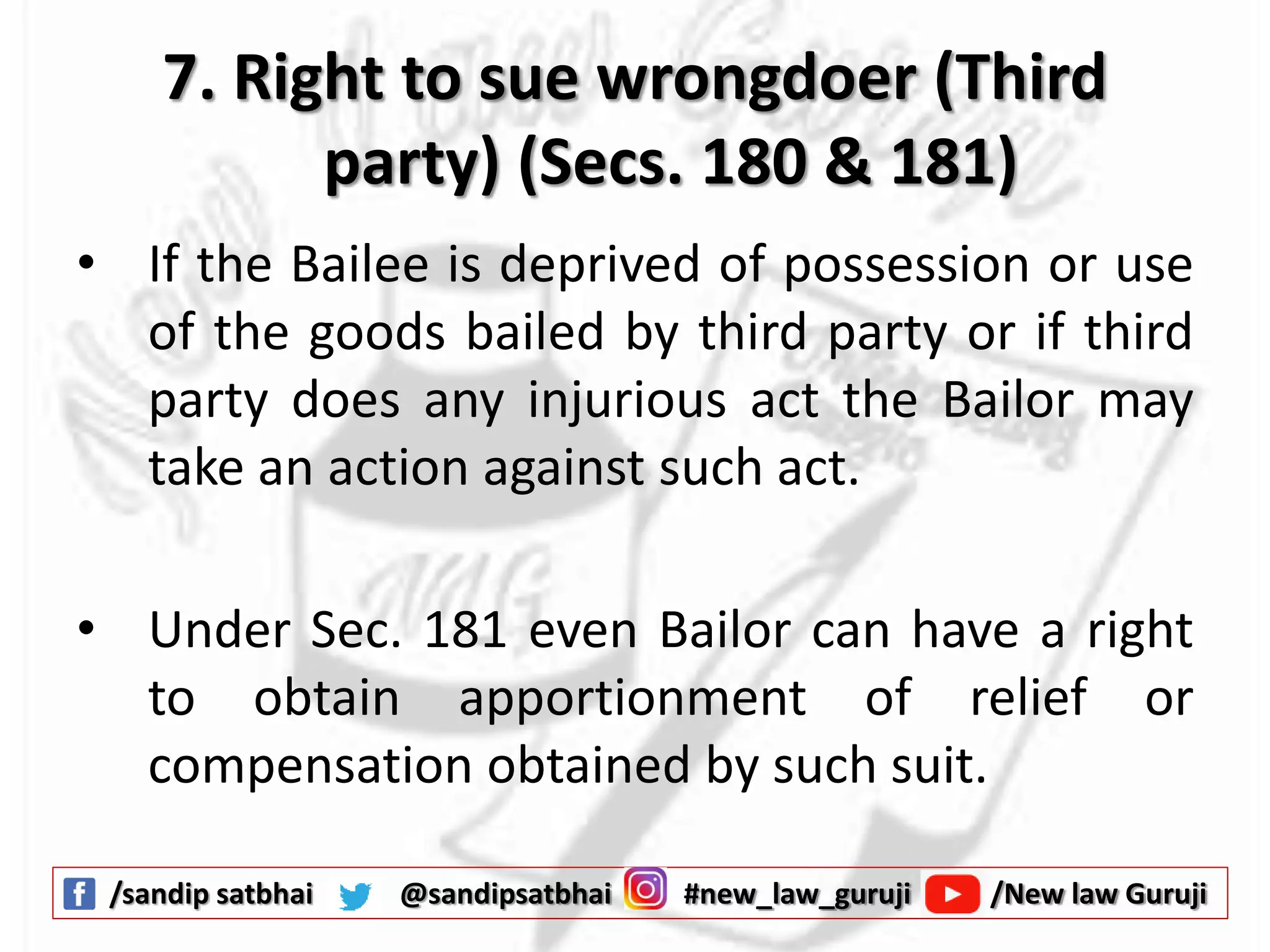 Rights and Duties of Bailor and Bailee | PPTX