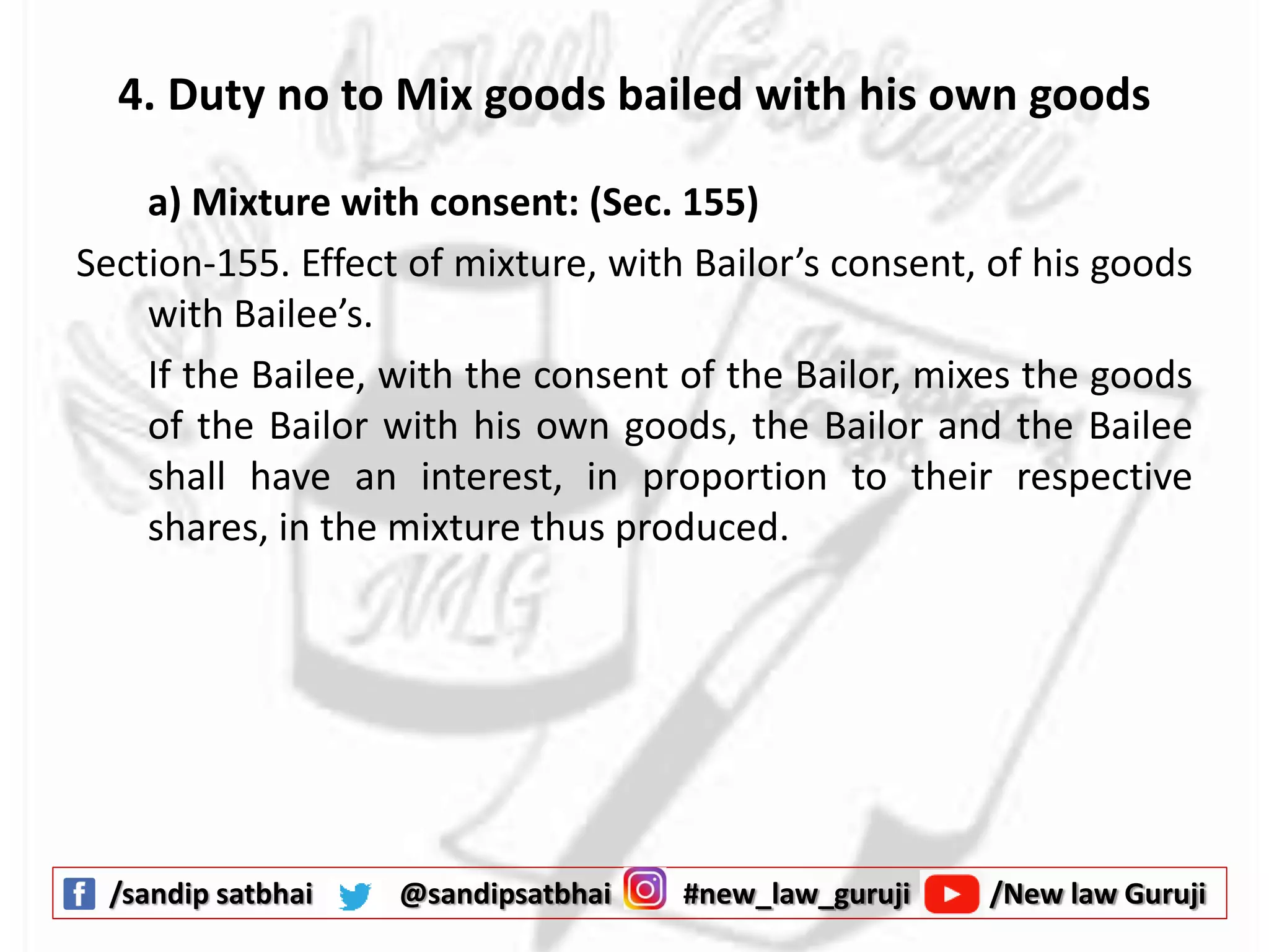 Rights and Duties of Bailor and Bailee | PPTX