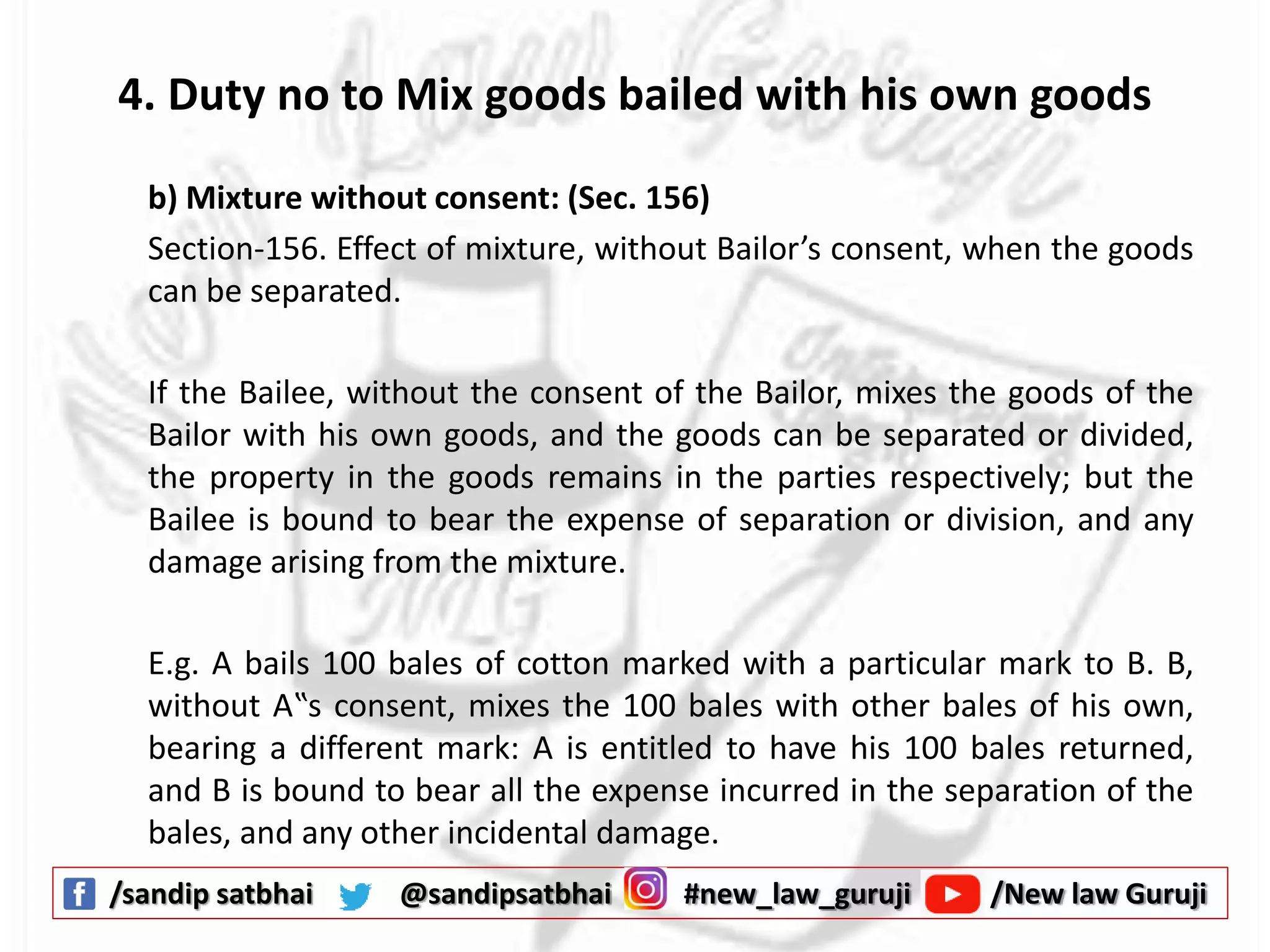 Rights and Duties of Bailor and Bailee | PPTX