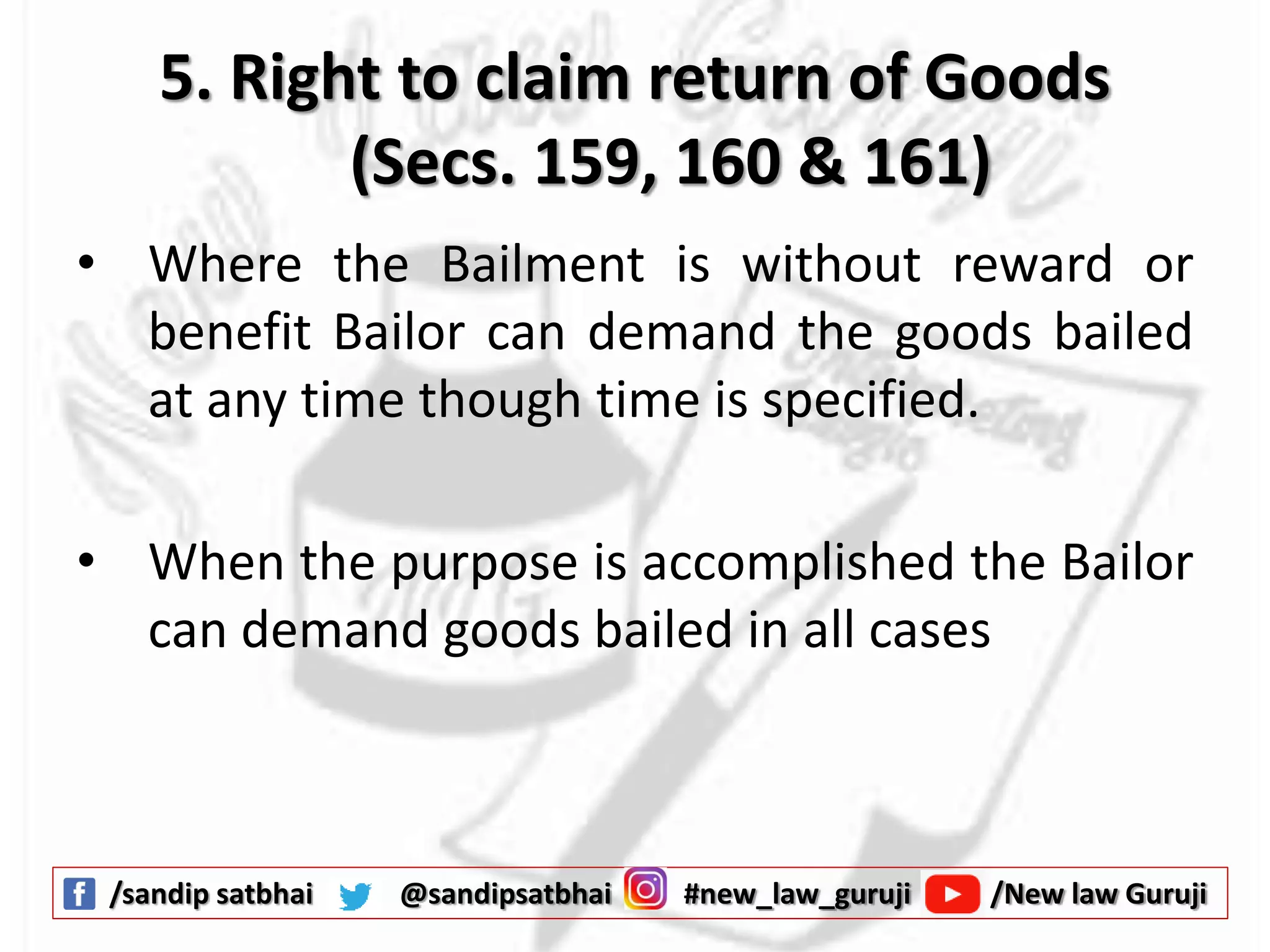 Rights and Duties of Bailor and Bailee | PPTX