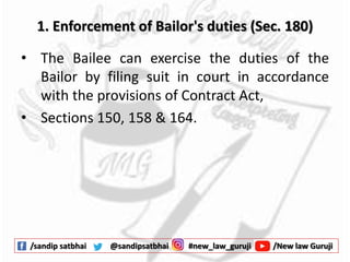 Rights and Duties of Bailor and Bailee | PPTX