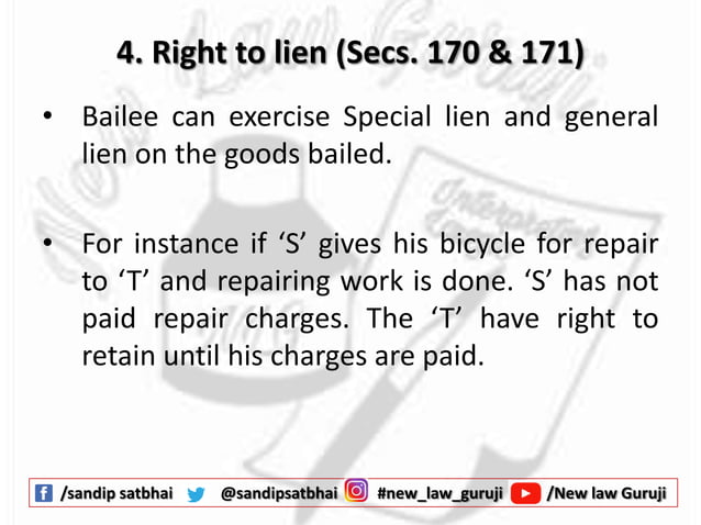 Rights and Duties of Bailor and Bailee | PPTX