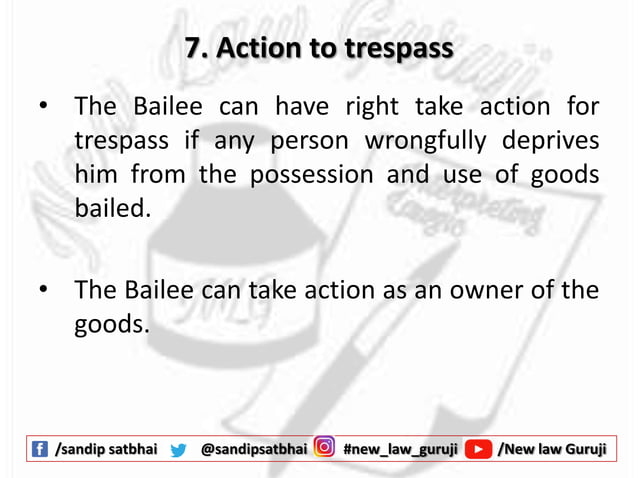 Rights and Duties of Bailor and Bailee | PPTX