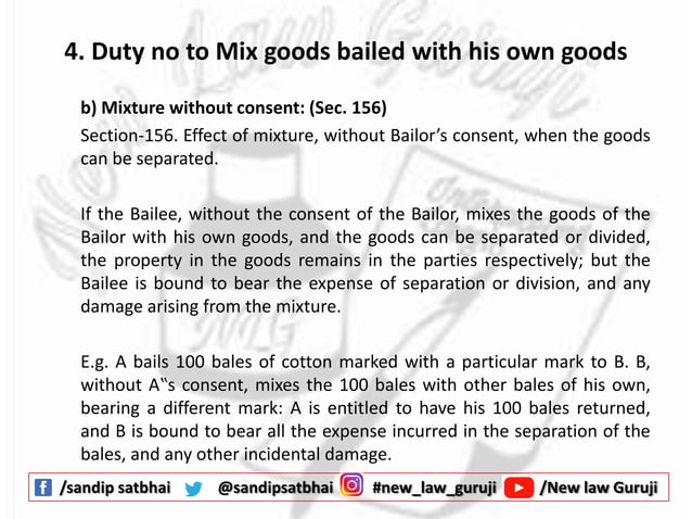 Rights and Duties of Bailor and Bailee | PPTX