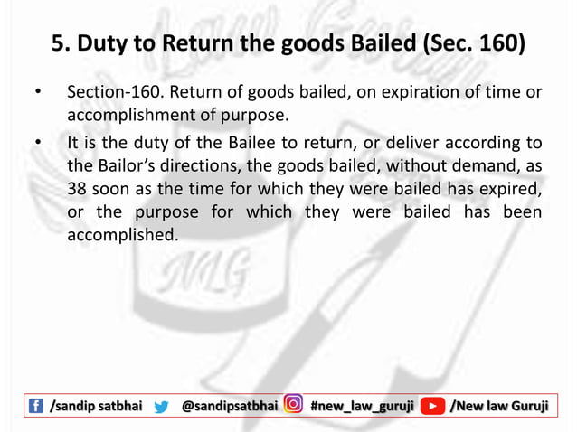 Rights and Duties of Bailor and Bailee | PPTX