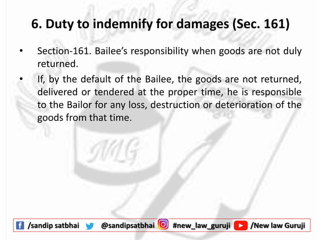 Rights and Duties of Bailor and Bailee | PPTX