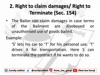 Rights and Duties of Bailor and Bailee | PPTX