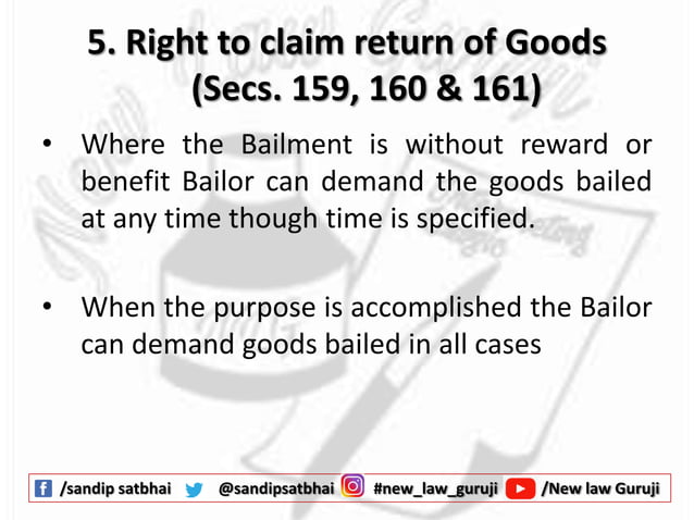 Rights and Duties of Bailor and Bailee | PPTX